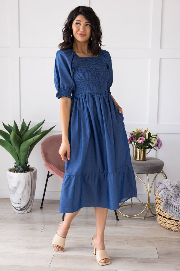 The Allite Modest Denim Dress