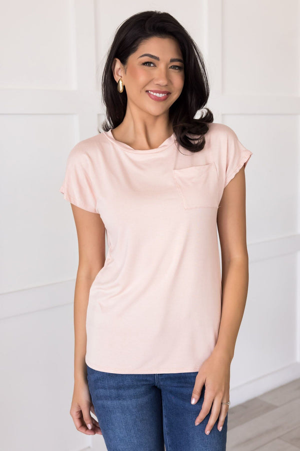 Basically Beautiful Modest Pocket Tee