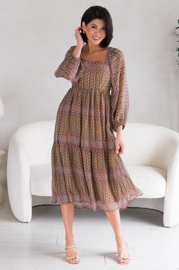 The Benji Modest Boho Dress