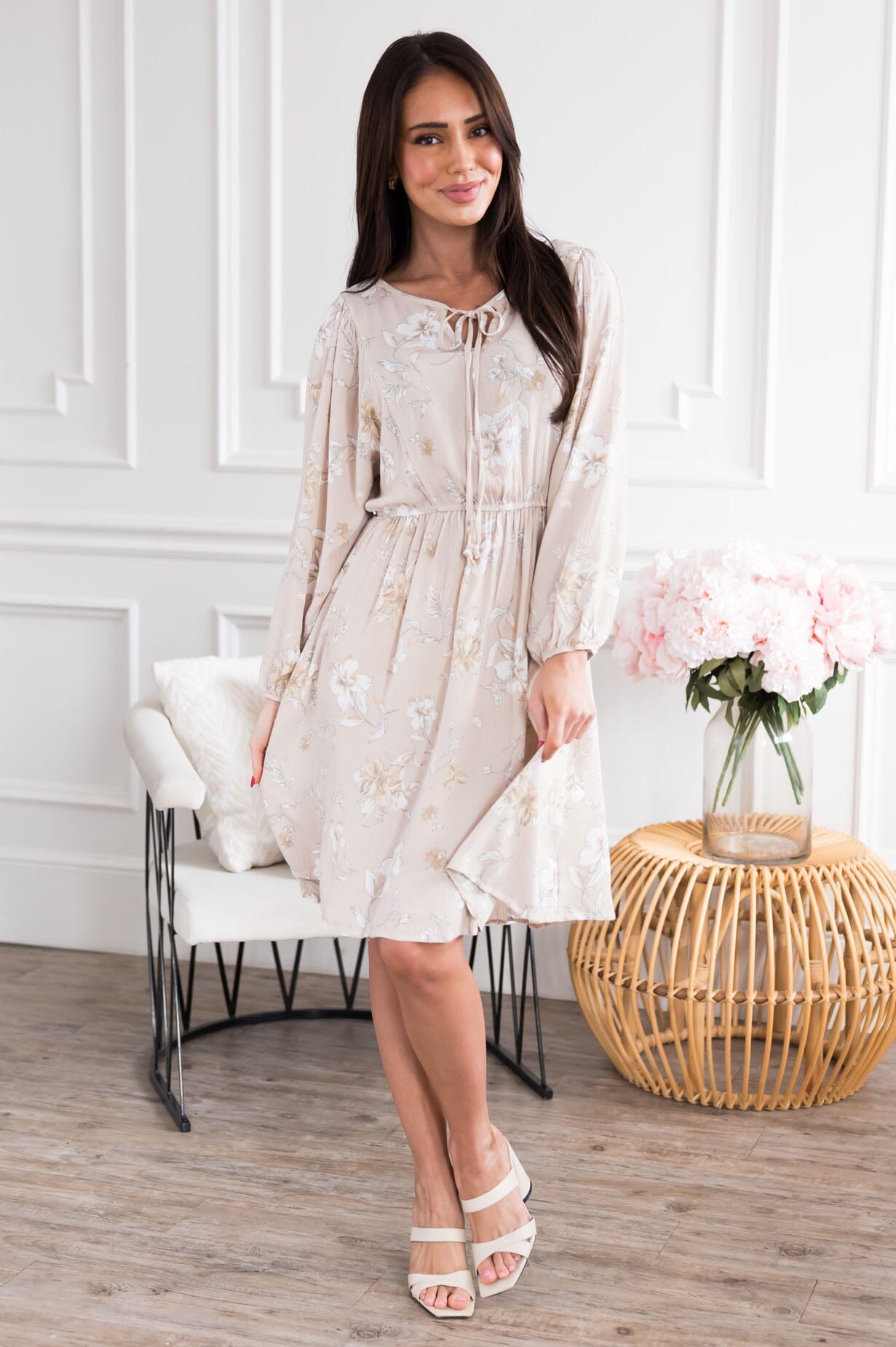 The Lisa Marie Modest Floral Dress
