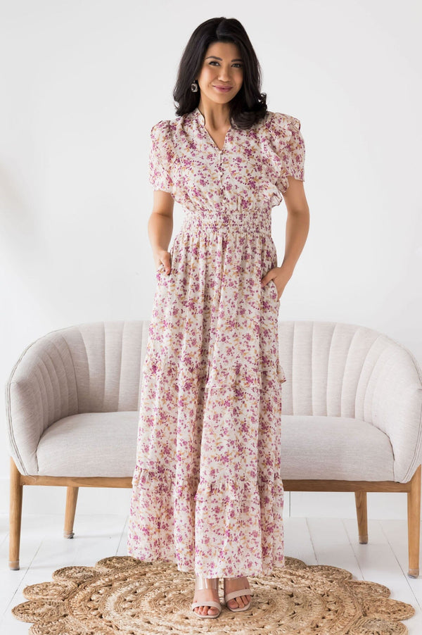 The Shannon Modest Ruffle Dress