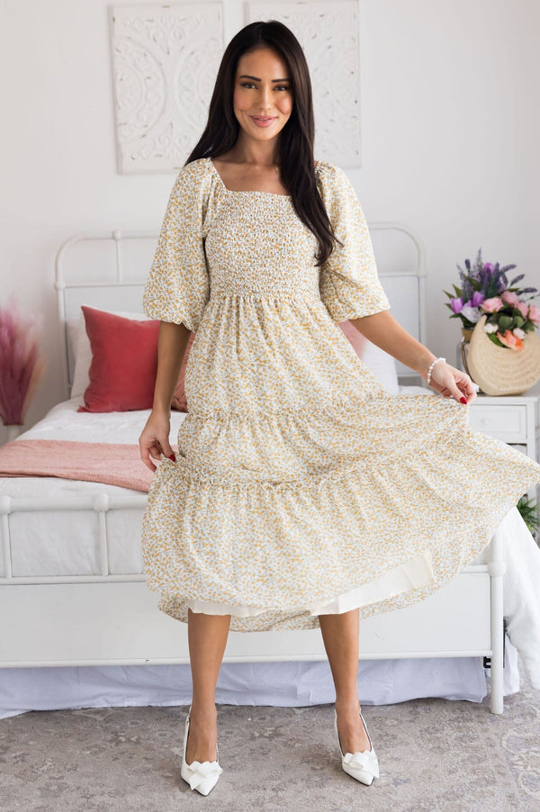 The Greta Modest Floral Dress