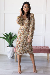 The Nellie Modest Satin Dress