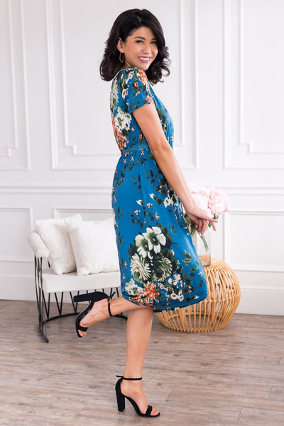 The Colee Modest Floral Dress