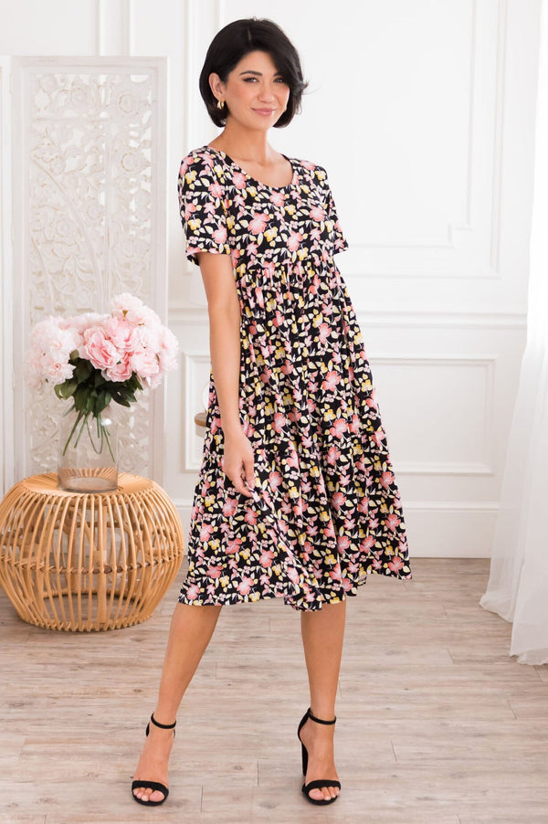 The Lenea Modest Floral Dress