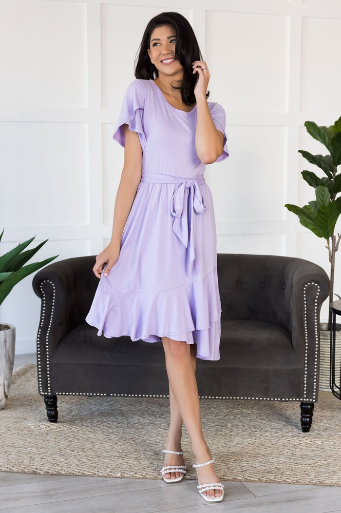 Modest Solid Dresses for Women