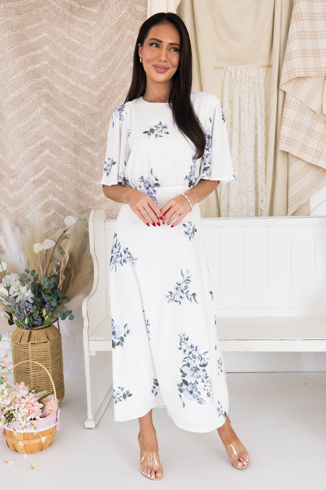 The AJ Modest Floral Dress