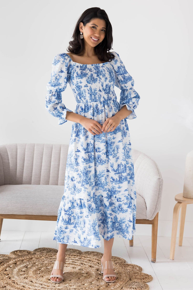 The Kysha Modest Print Dress