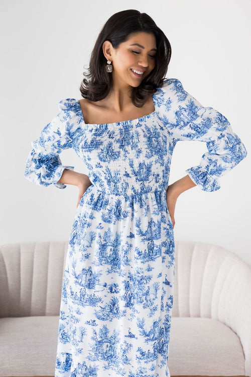 The Kysha Modest Print Dress