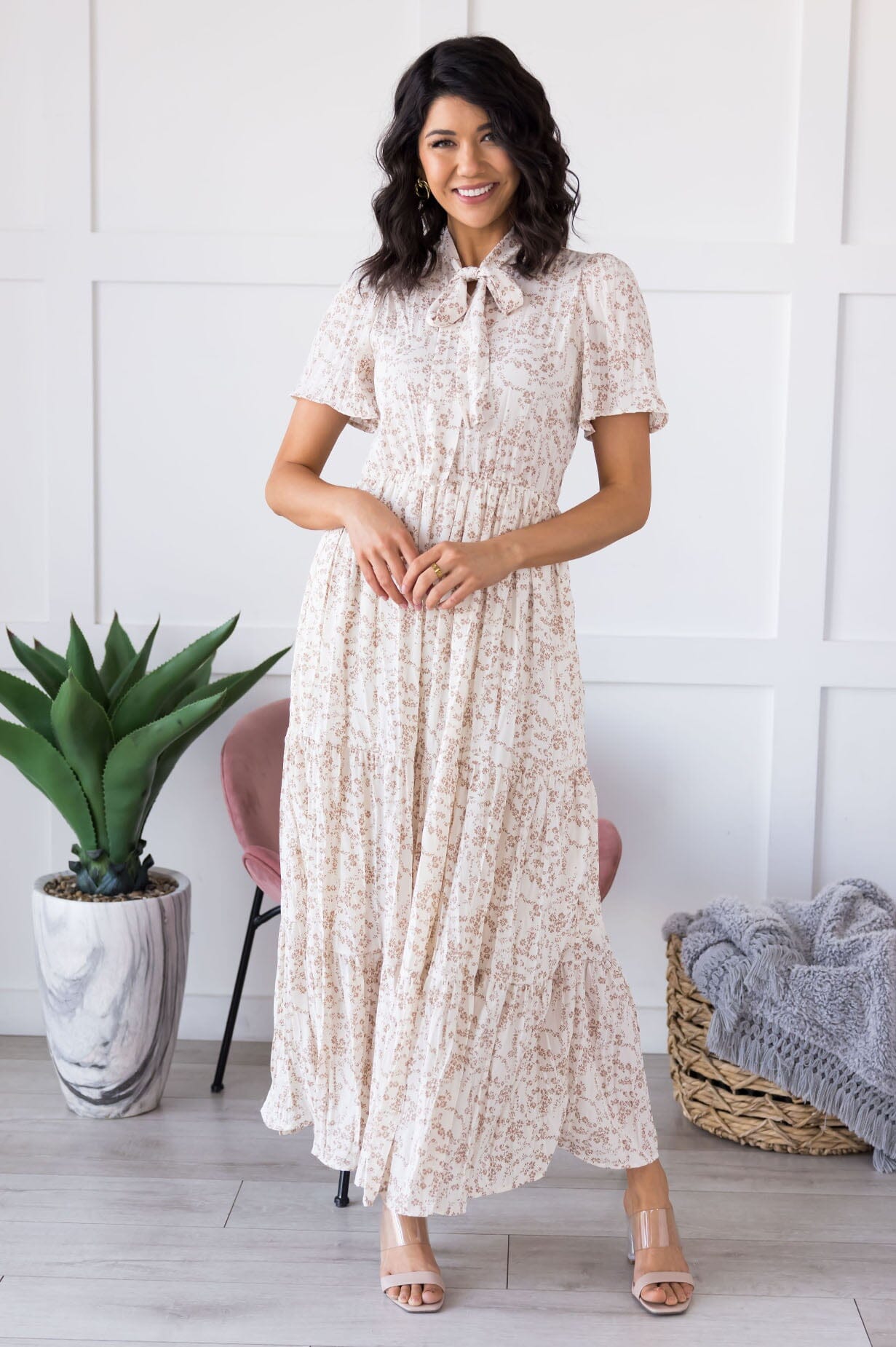 The Jennise Modest Maxi Dress