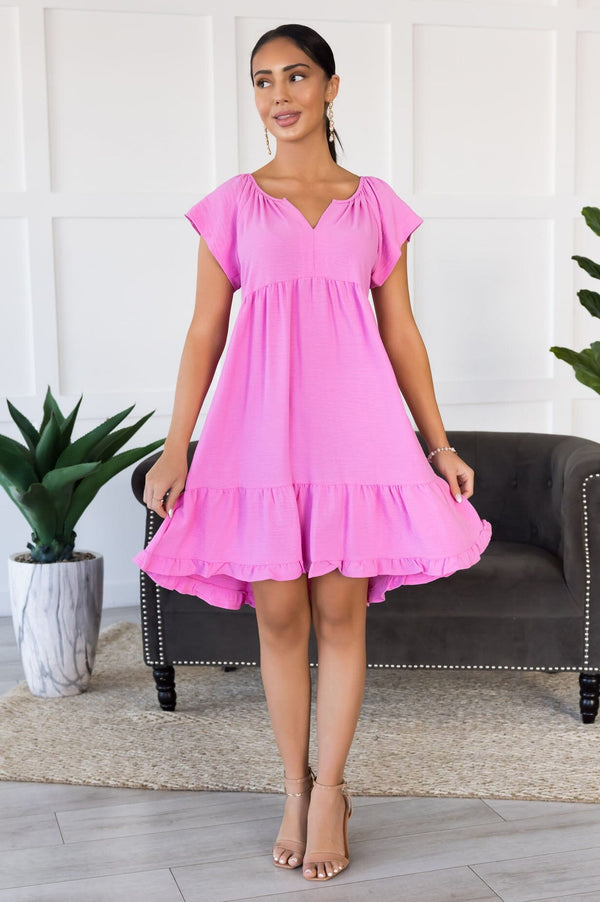 The Tereza Modest Pink Dress