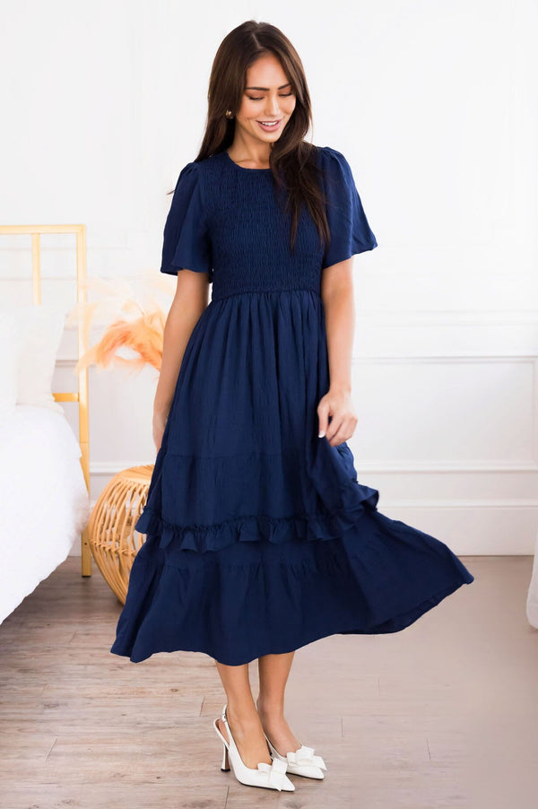 The Kaili Modest solid Dress