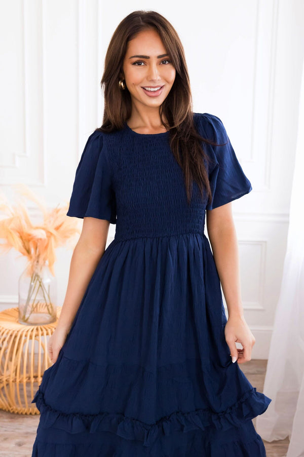 The Kaili Modest solid Dress