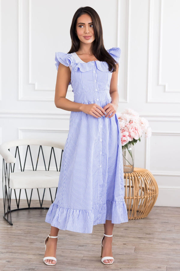 The Carter Ann Modest Button Front Dress