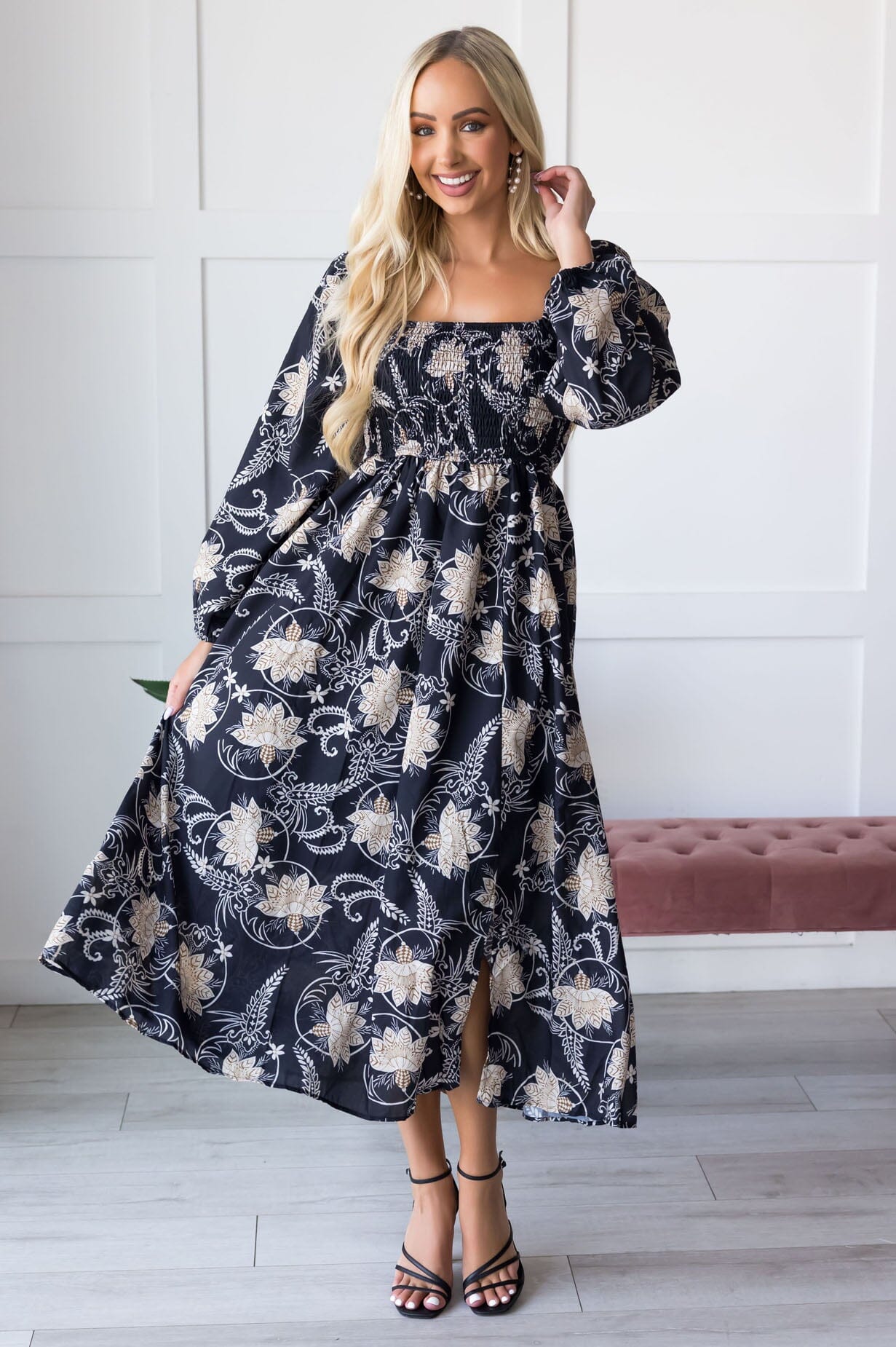 The Cambrey Modest Floral Dress