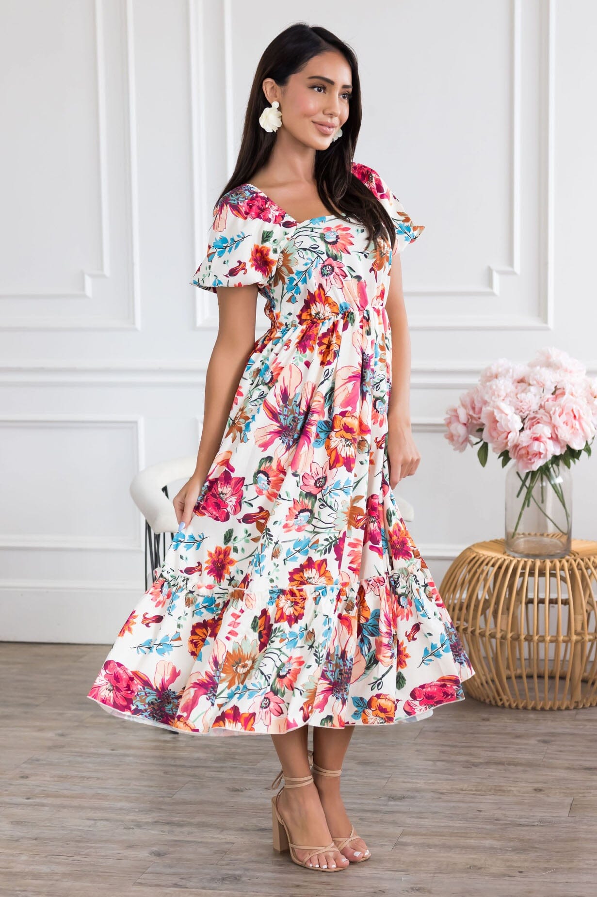 The Margalit Modest Floral Dress