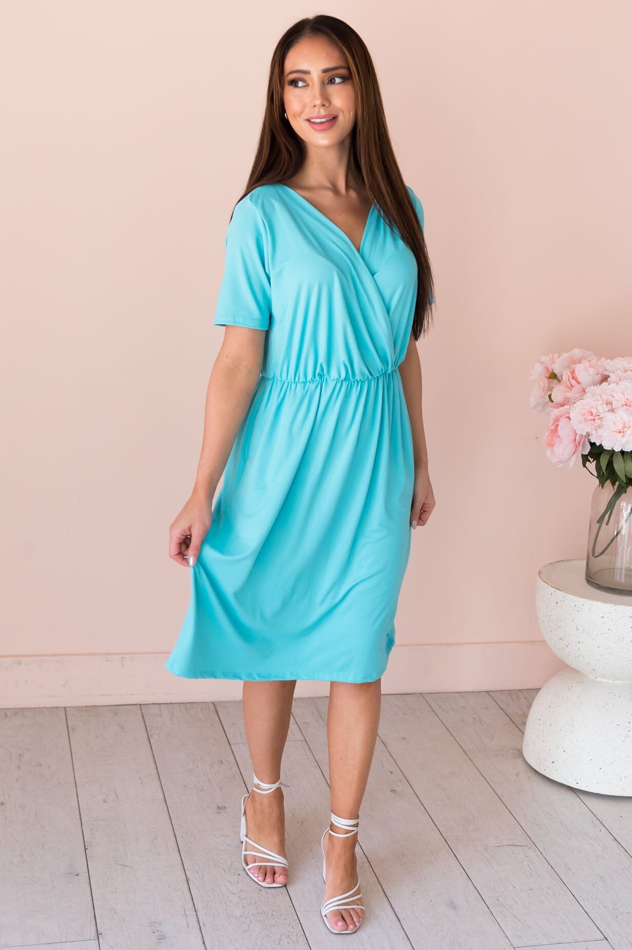 The Stanika Modest Solid Dress