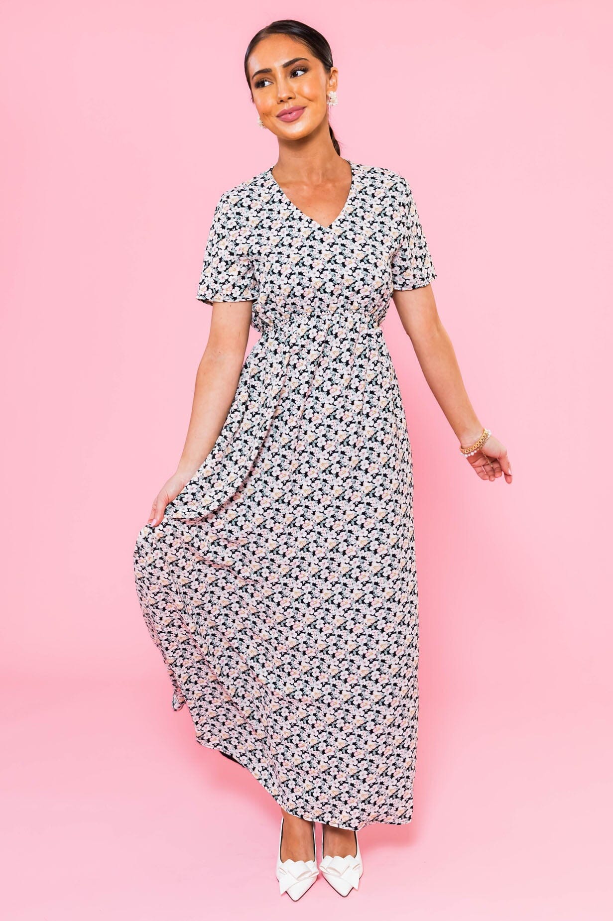 The Tullulah Modest Floral Dress