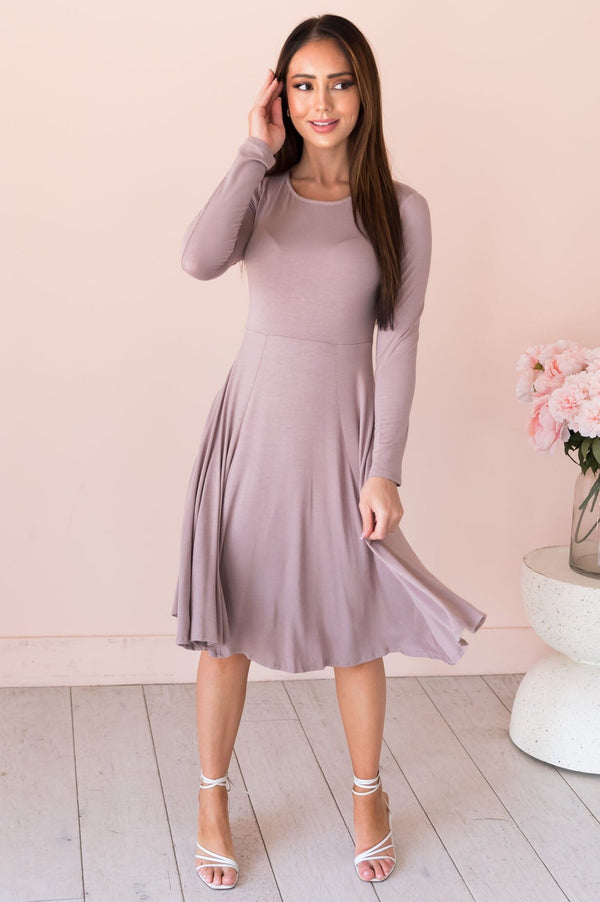 The Keiley Modest Fit & Flare Dress