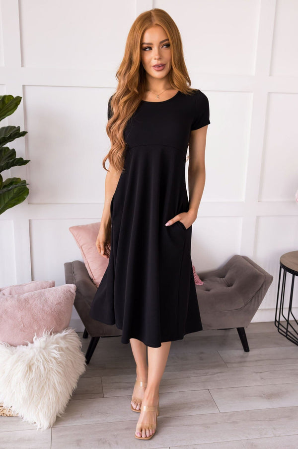 Modest Solid Dresses for Women