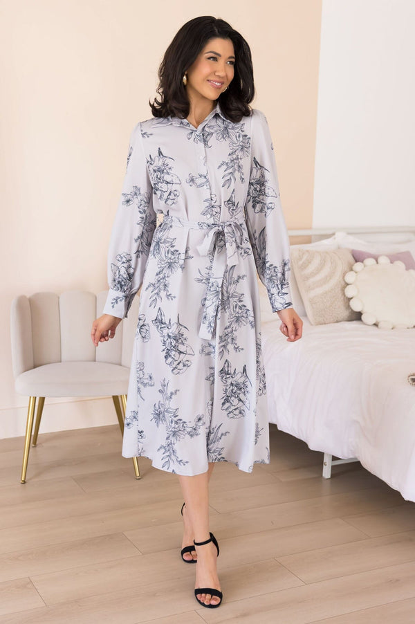 The Trish Modest Stencil Dress