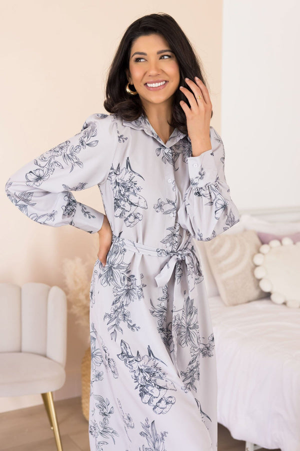 The Trish Modest Stencil Dress