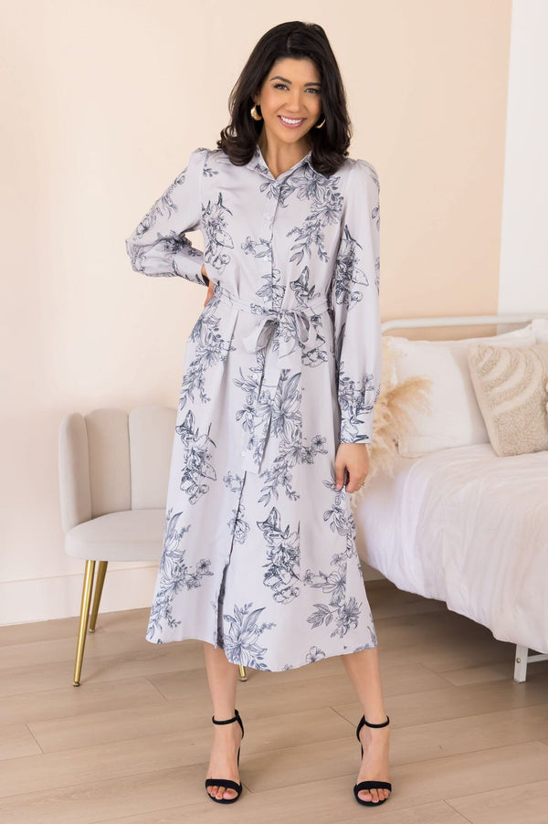The Trish Modest Stencil Dress