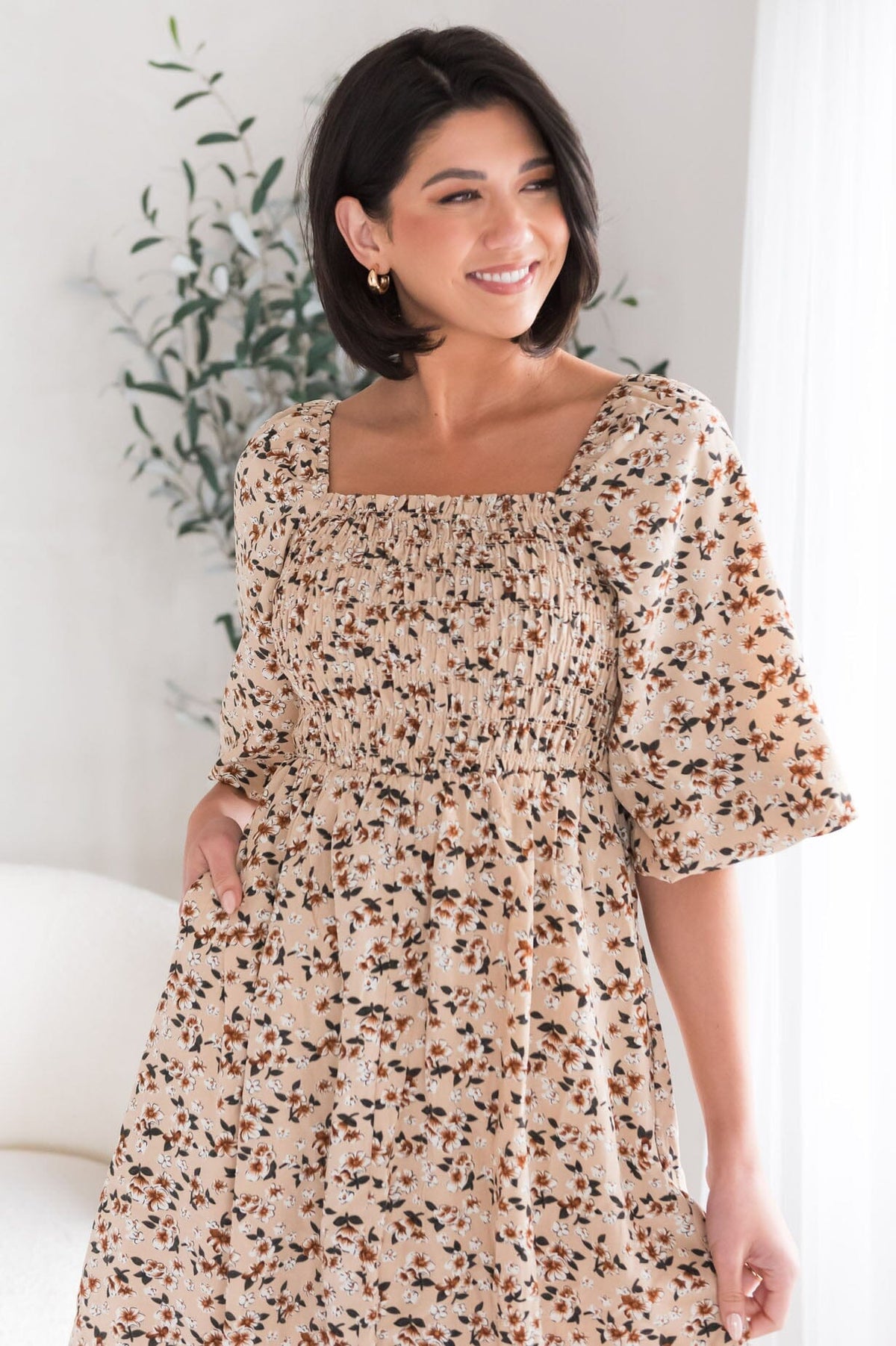 The Ash Modest Floral Dress