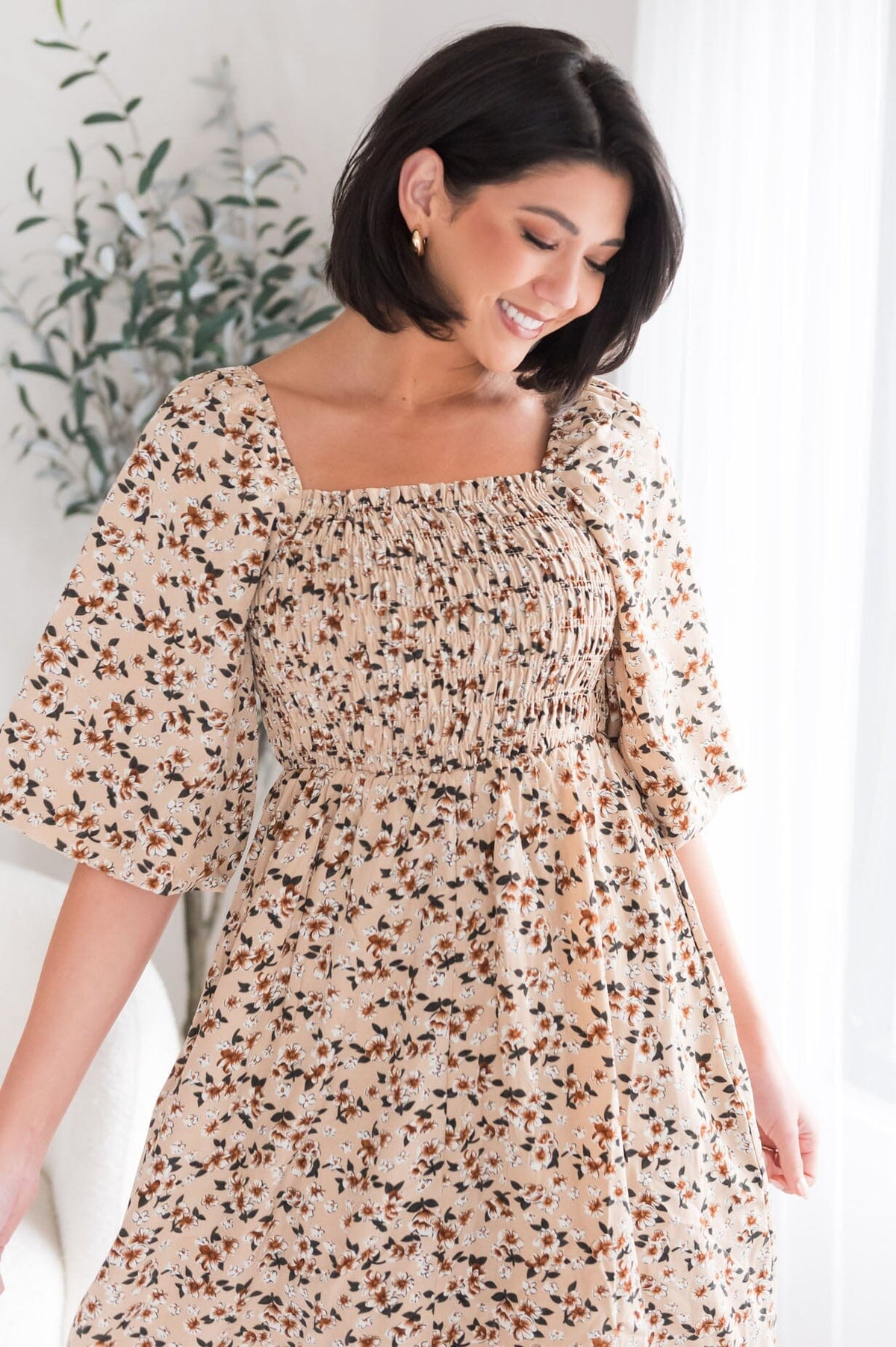 The Ash Modest Floral Dress