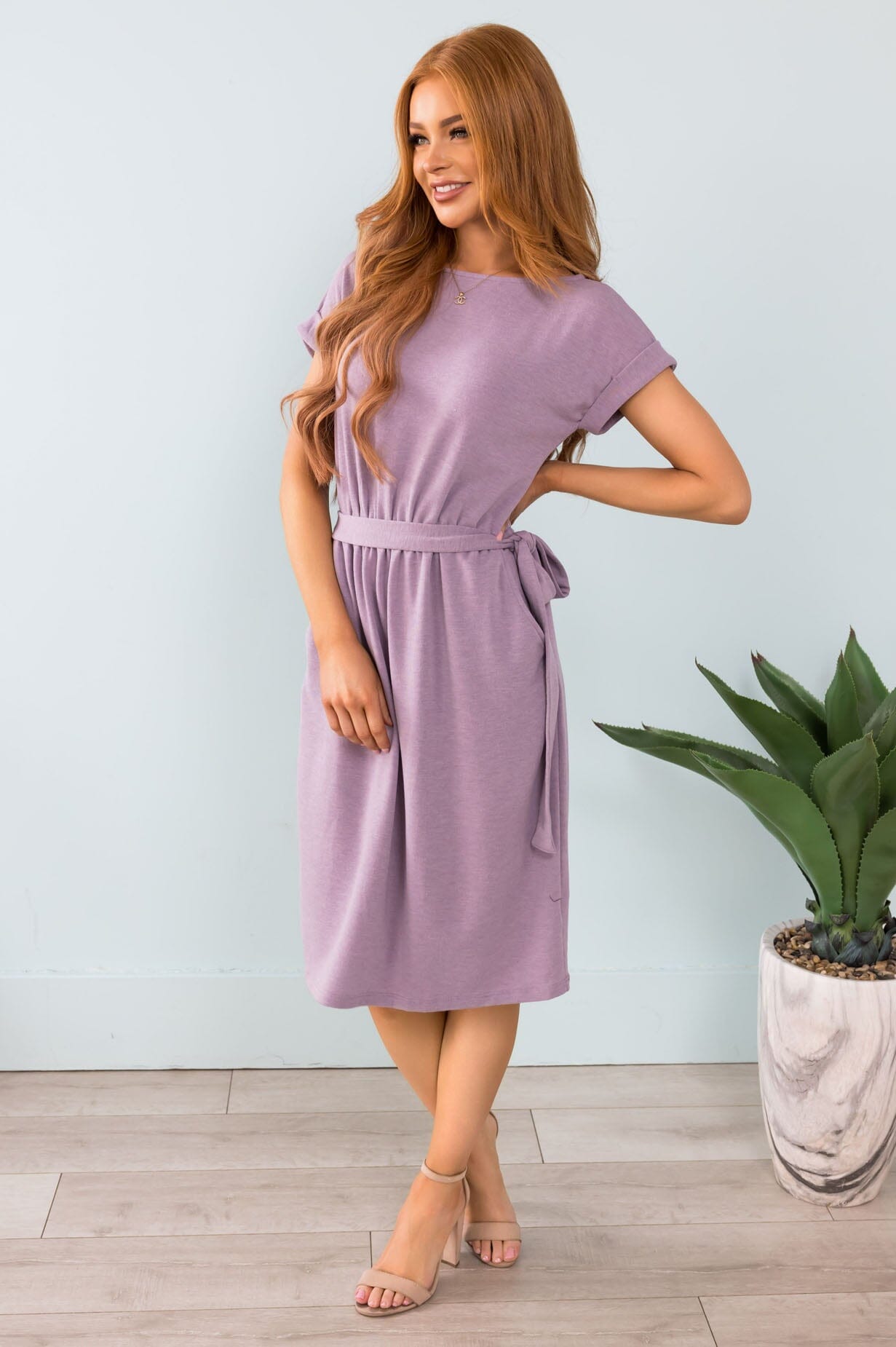 The Kendee Modest Midi Dress