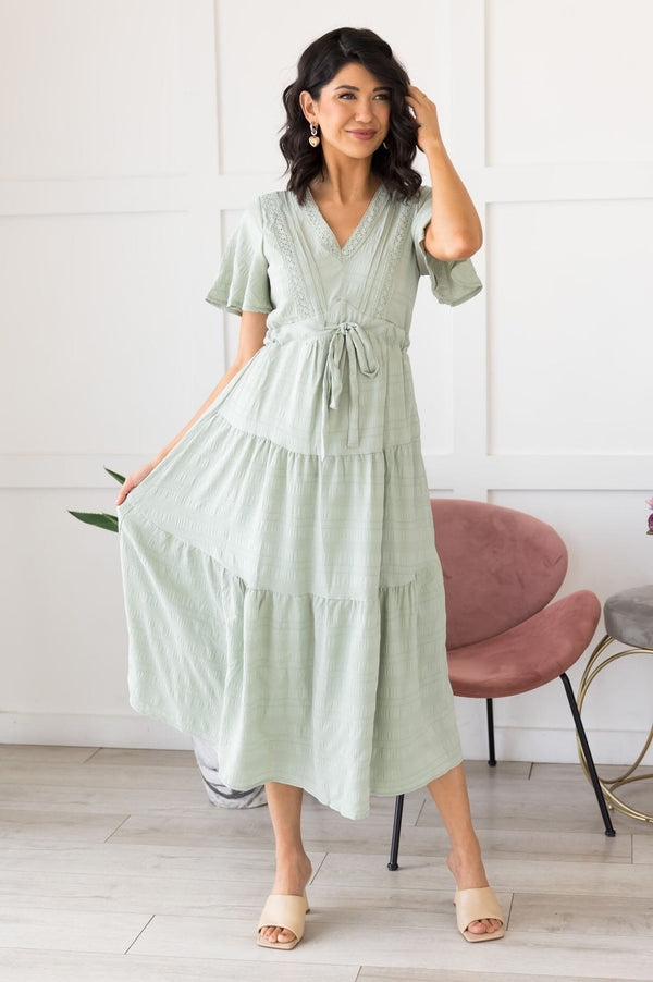 The Selena Modest Feminine dress