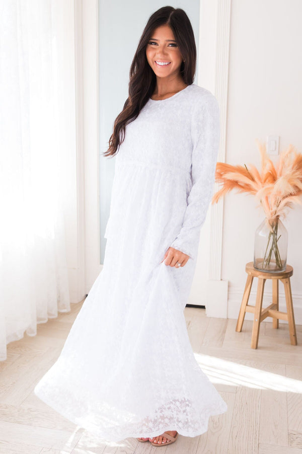 Modest Lace Dresses for Women