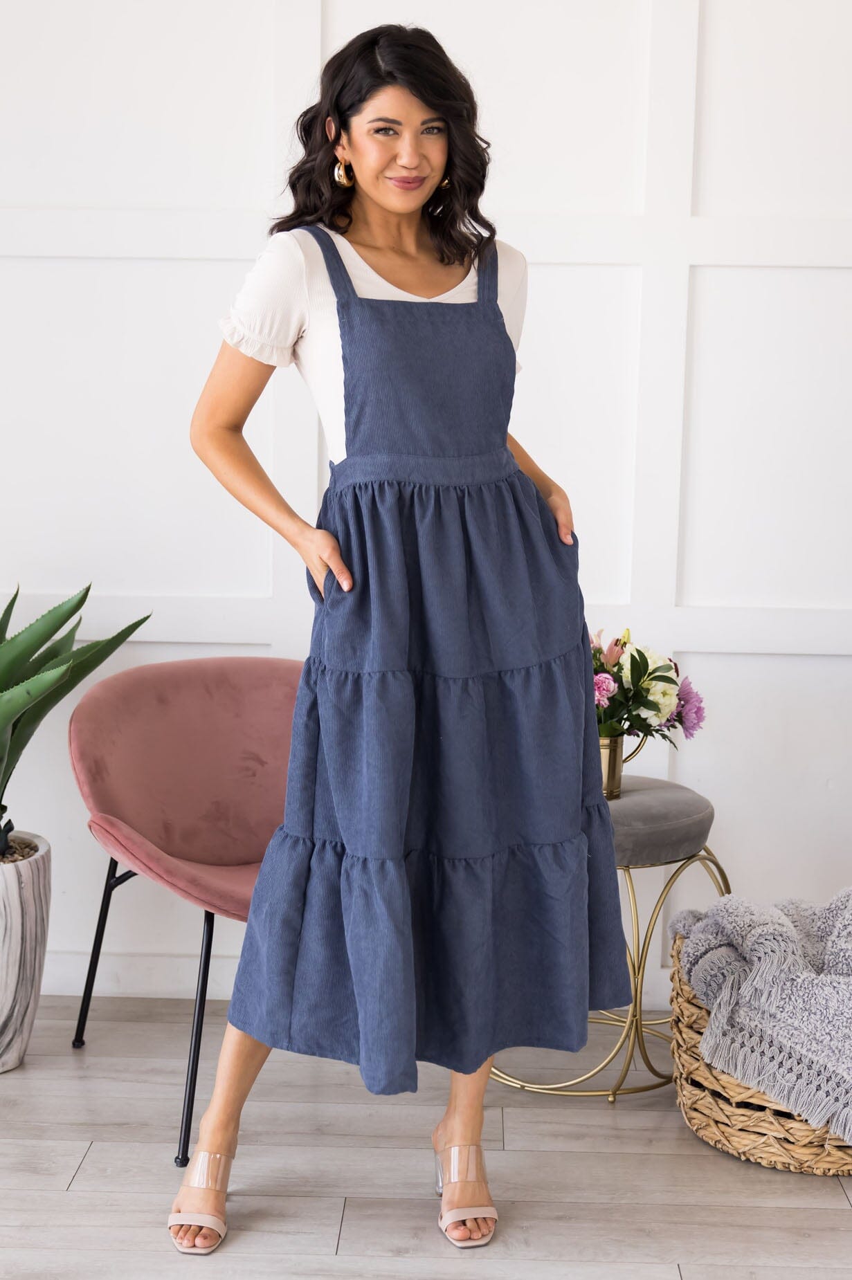 The Everette Modest Jumper Dress