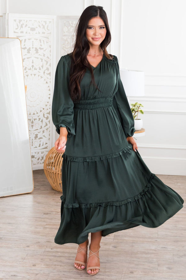 The Emily Rose Modest Green Dress