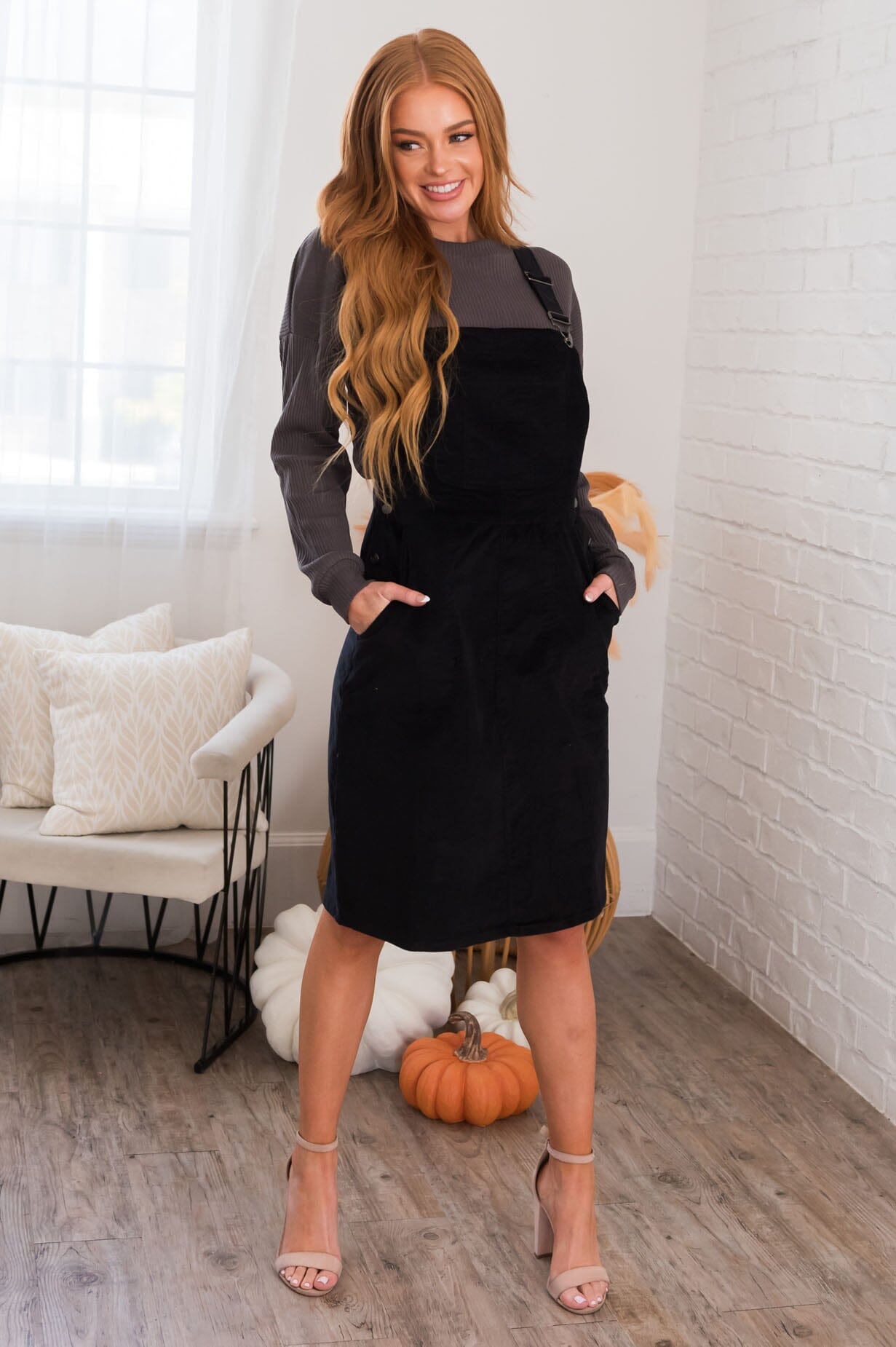 The Lauralie Modest Overall Dress
