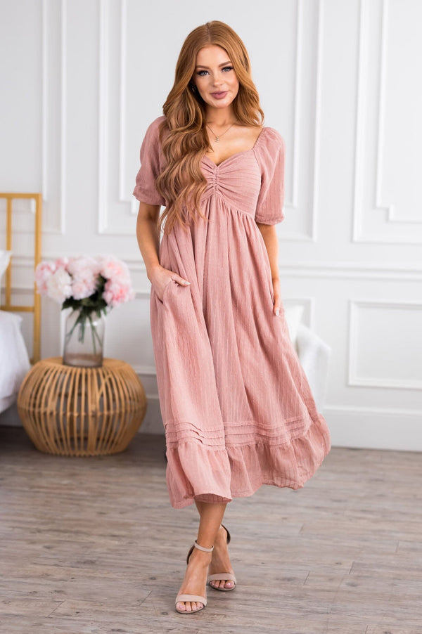 The Bronte Modest Flutter Dress