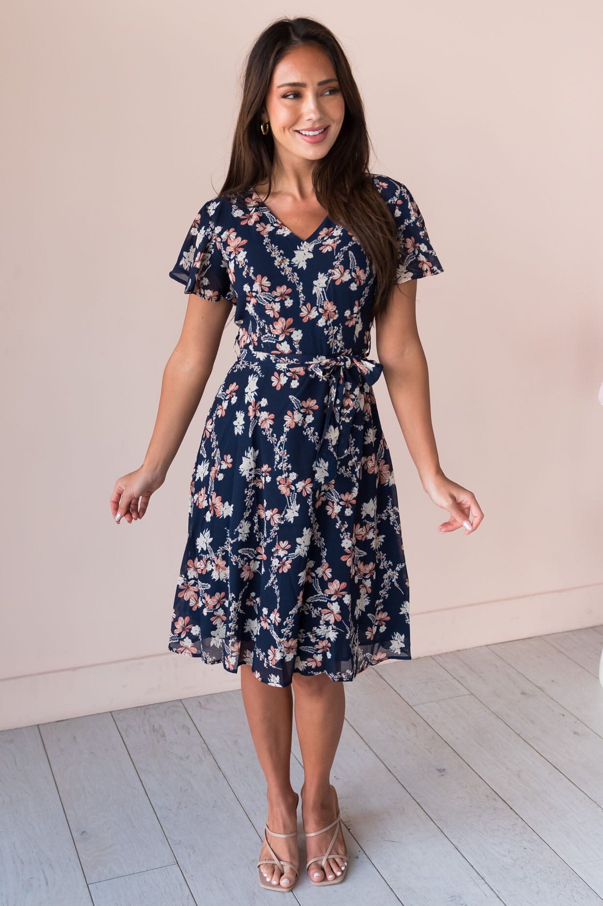 The Hadley Modest Floral Dress
