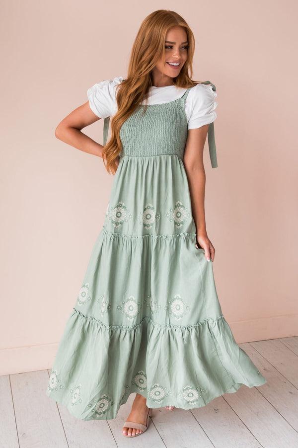 The Brilee Modest Jumper Dress - NeeSee's Dresses