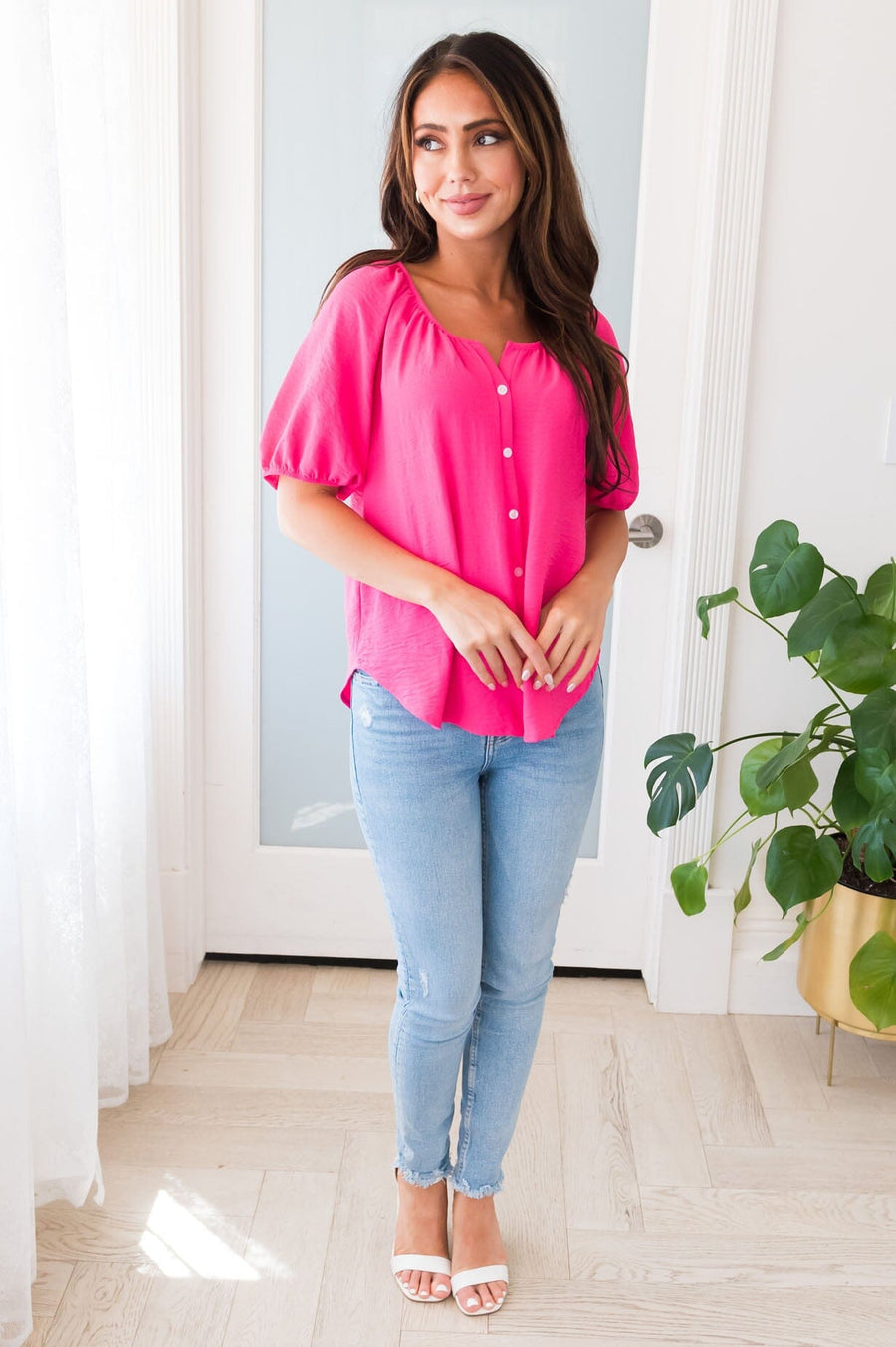 The Hylie Modest Solid Dress - NeeSee's Dresses