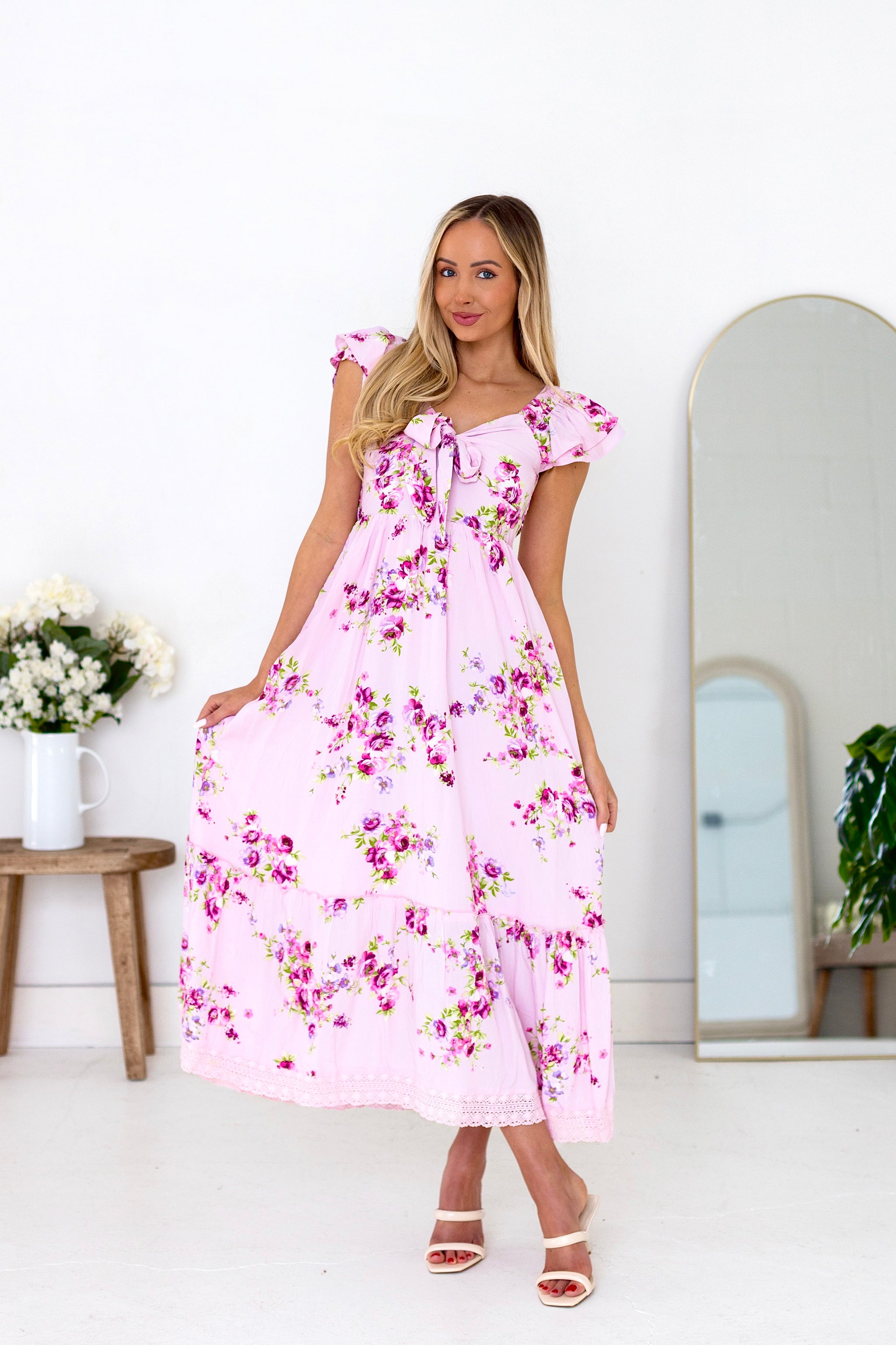 The Indiana Modest Floral Dress