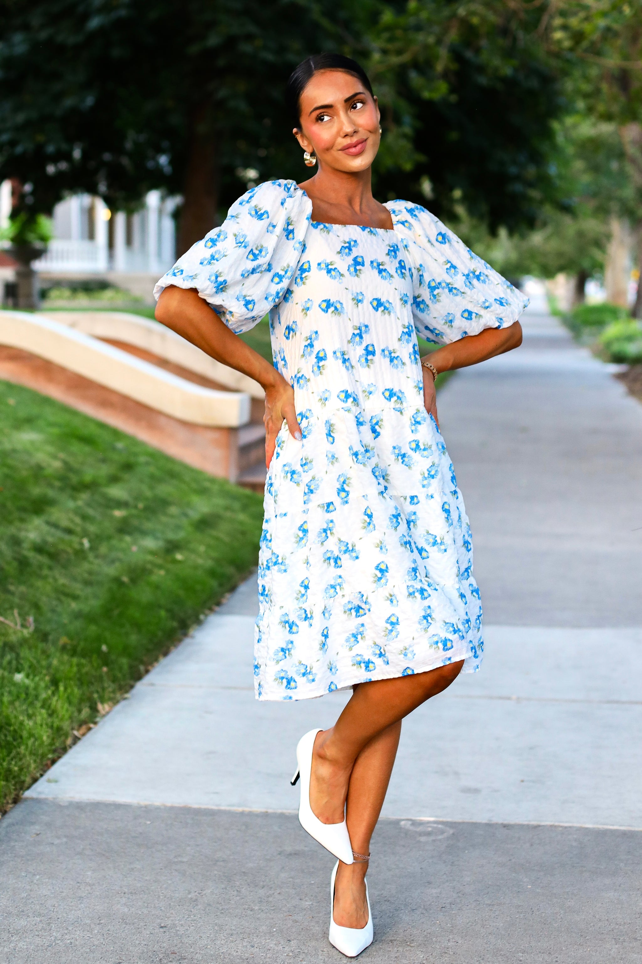 The Kimberly Modest Floral Dress