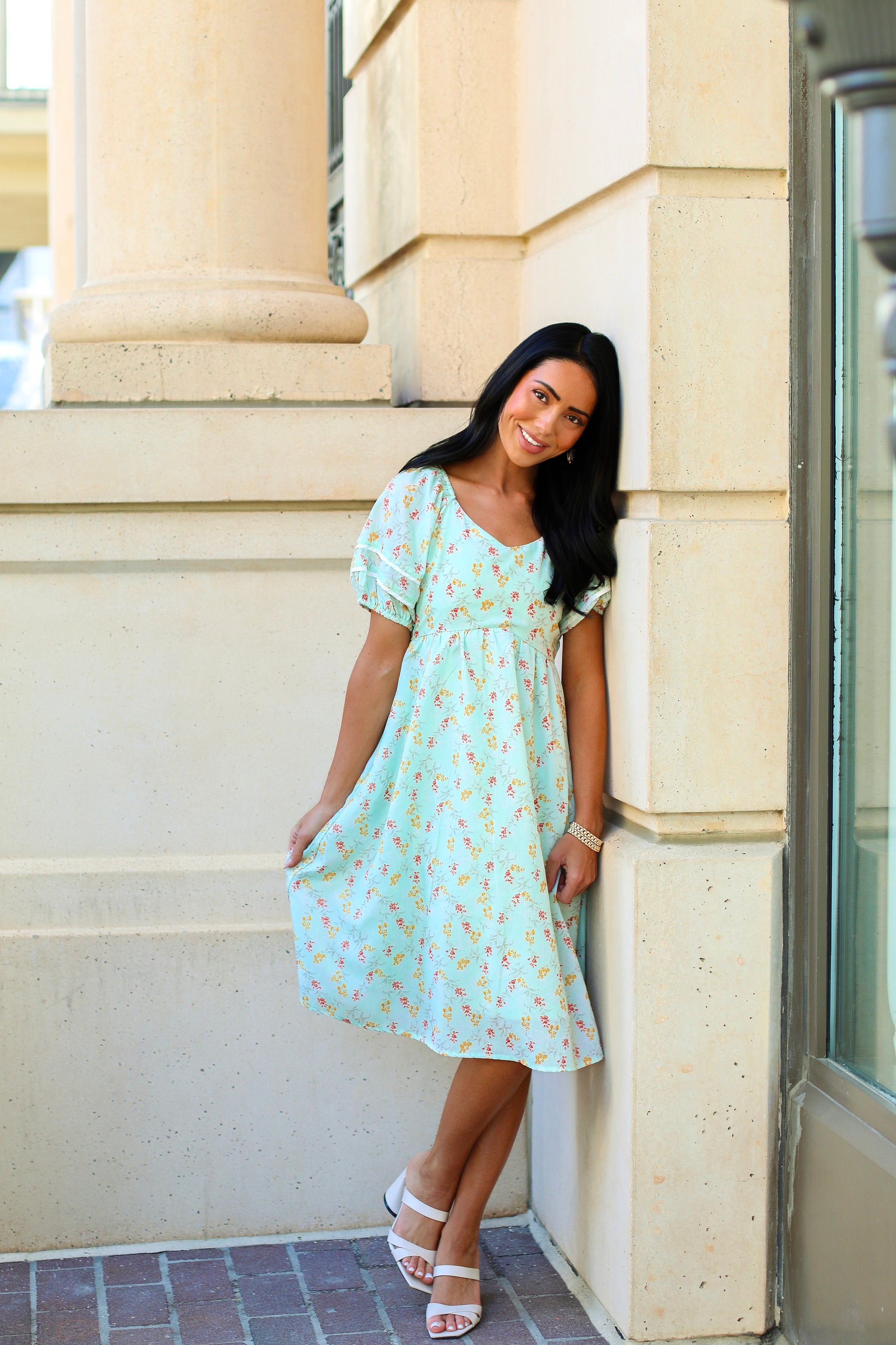 The Brigetta Modest Floral Dress