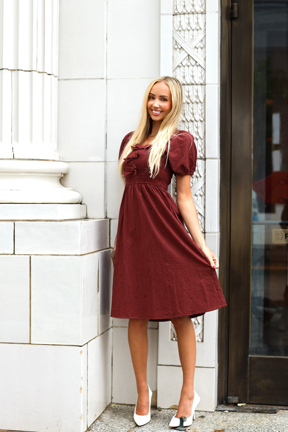 The Seven Modest Bow Dress