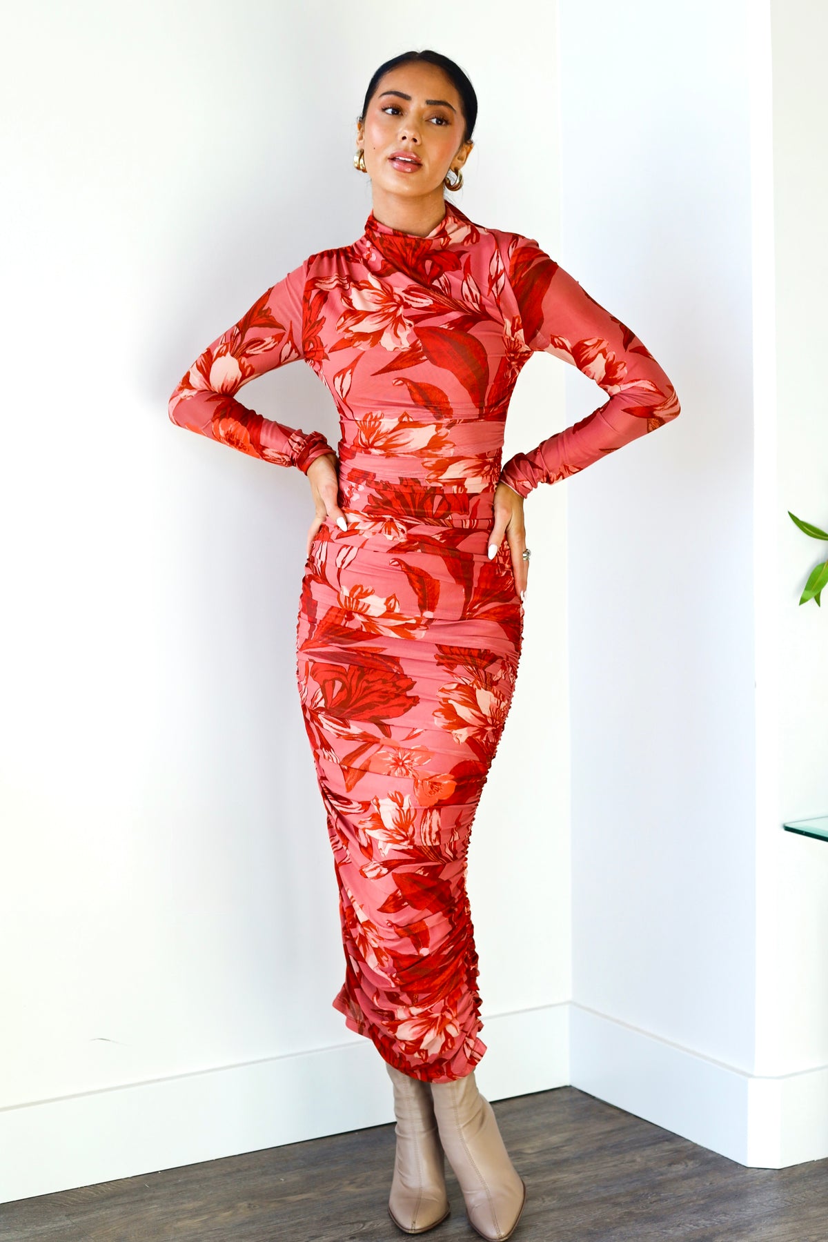 The Persephanie Modest Floral Dress