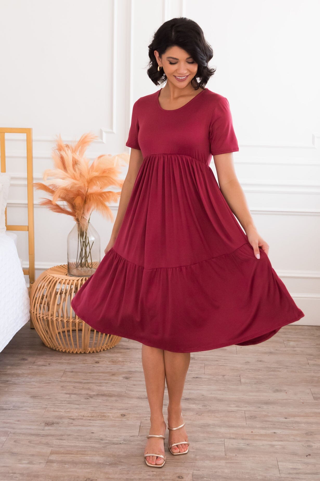 The Breona Modest Swing Dress
