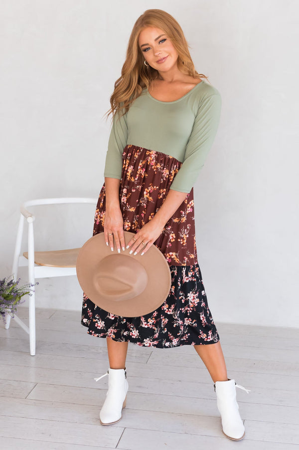 The Annalia Modest Boho Dress