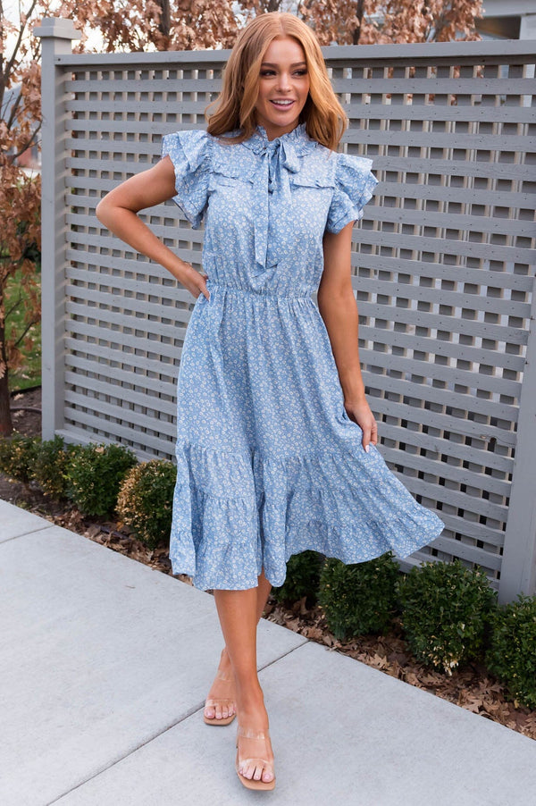 The Jency Modest Floral Dress