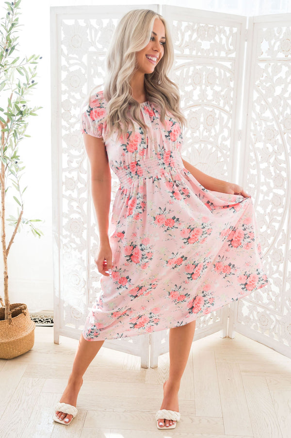 The Bloom Modest Floral Dress