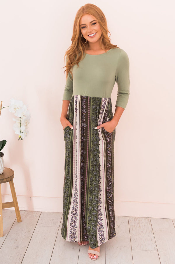 The Kleo Modest Maxi Dress