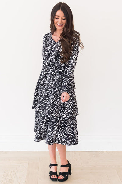 The Rorre Modest Animal Print Dress